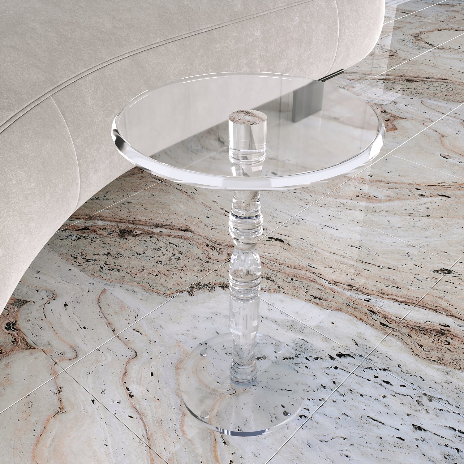 Seprina Round Serving Table – Plexi Market || بلكسي ماركت